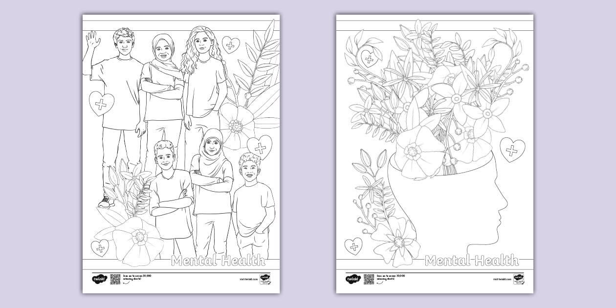 Mental Health Colouring Page - Twinkl Events (teacher made)