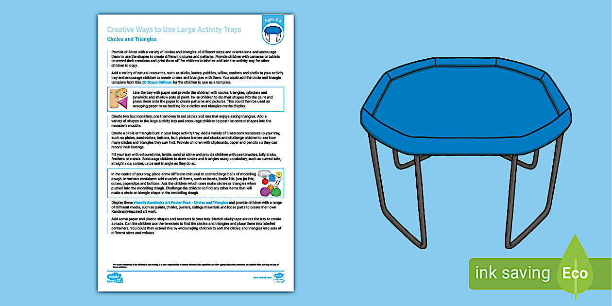EYFS 3-5 Ways to Use Activity Trays: Circles and Triangles