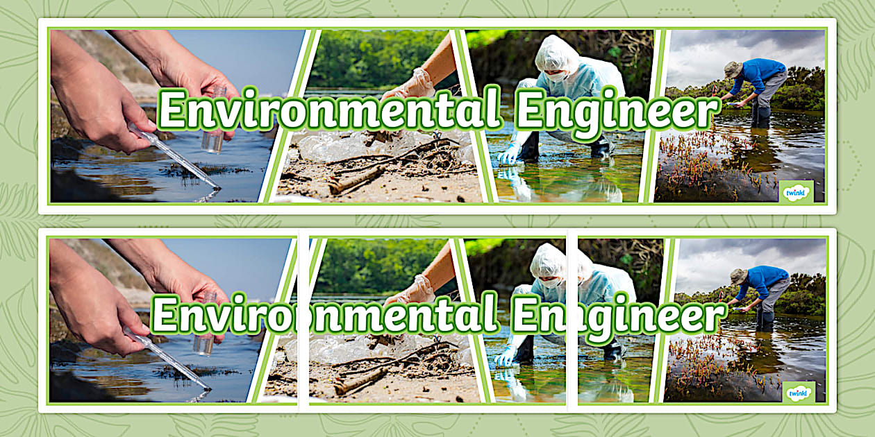 STEM Jobs: Environmental Engineer Display Banner - Twinkl