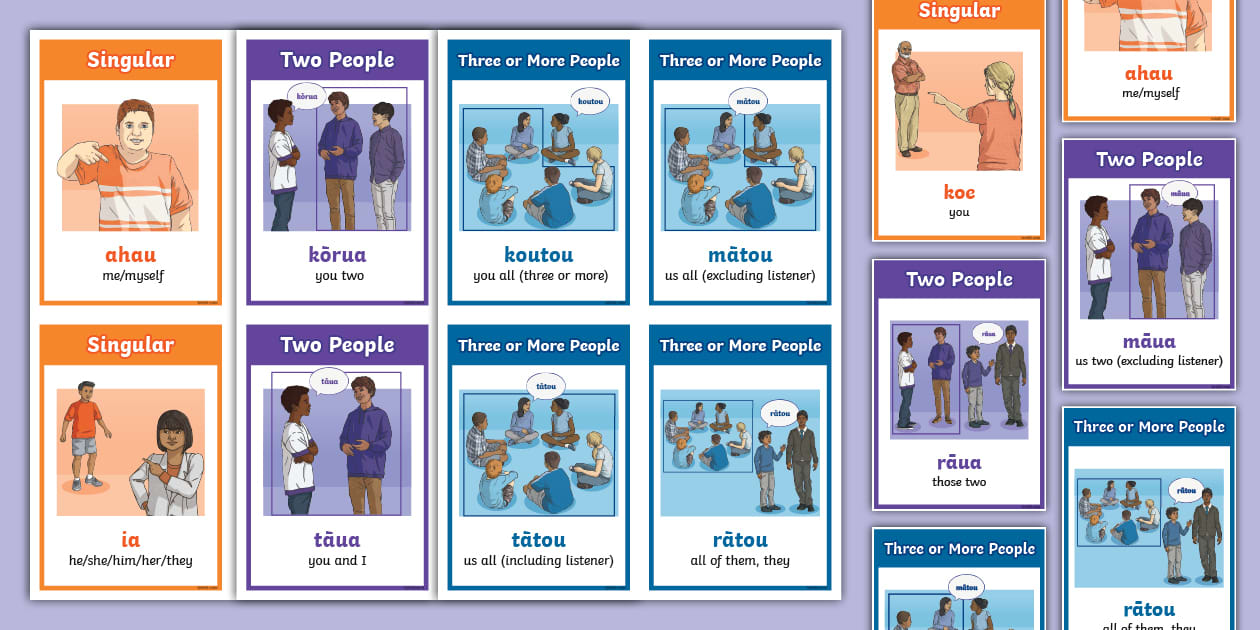 Personal Pronouns in Te Reo Māori (l'enseignant a fait)