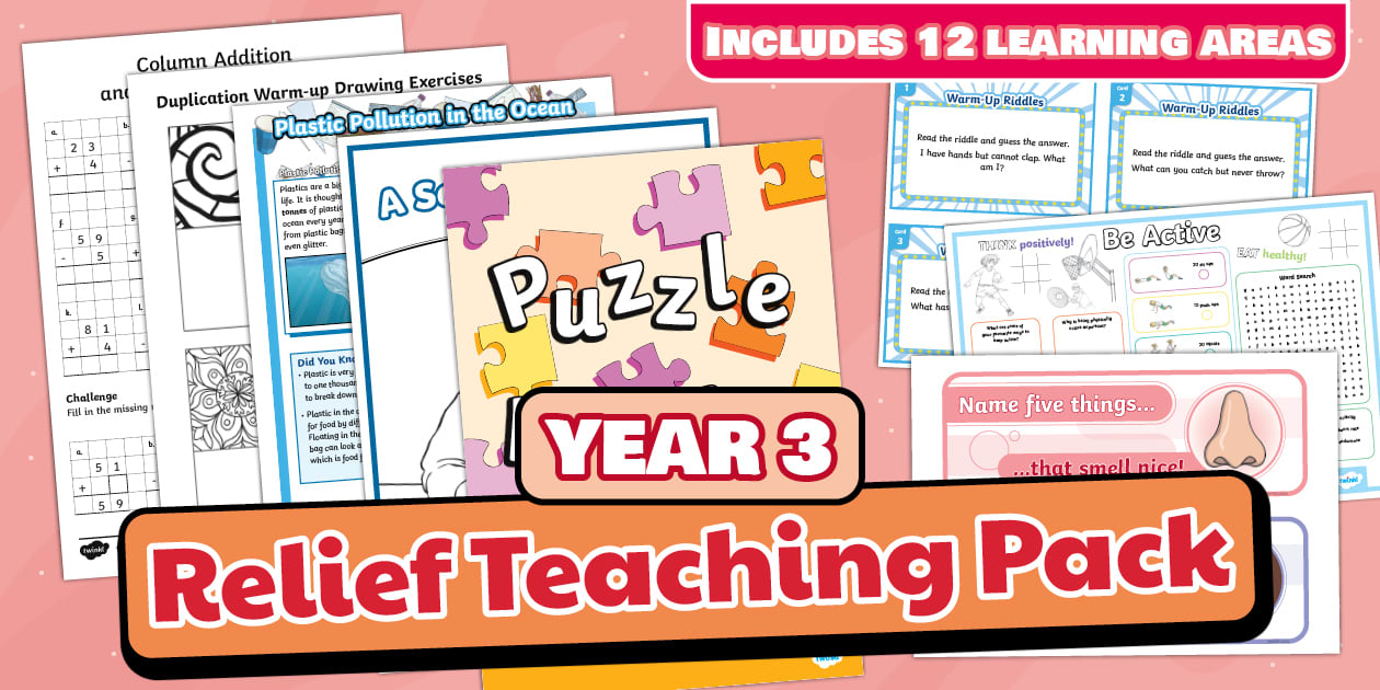 Year 3 Relief Teaching Pack