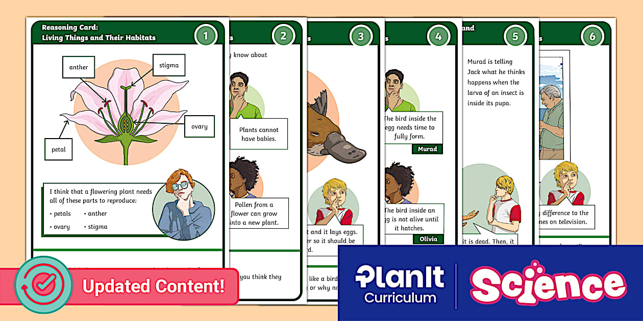 Science: LTaTH: Y5 Reasoning Cards (teacher made) - Twinkl