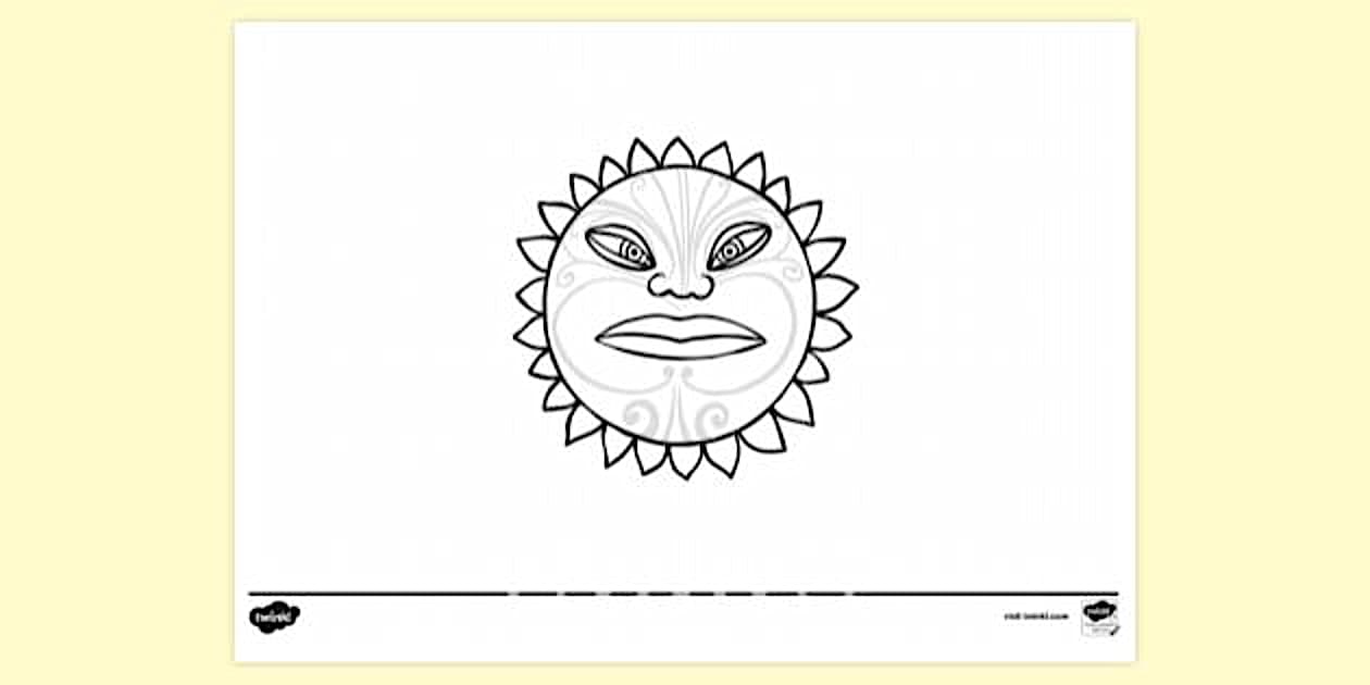 Slow Sun Colouring Sheet (teacher made) - Twinkl