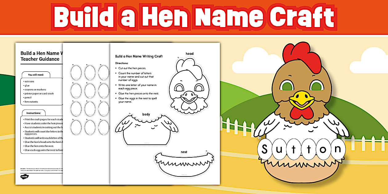Build a Hen Name Writing Craft