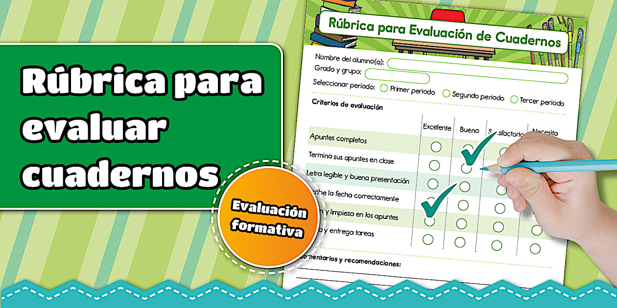 Rúbrica para revisión de cuadernos