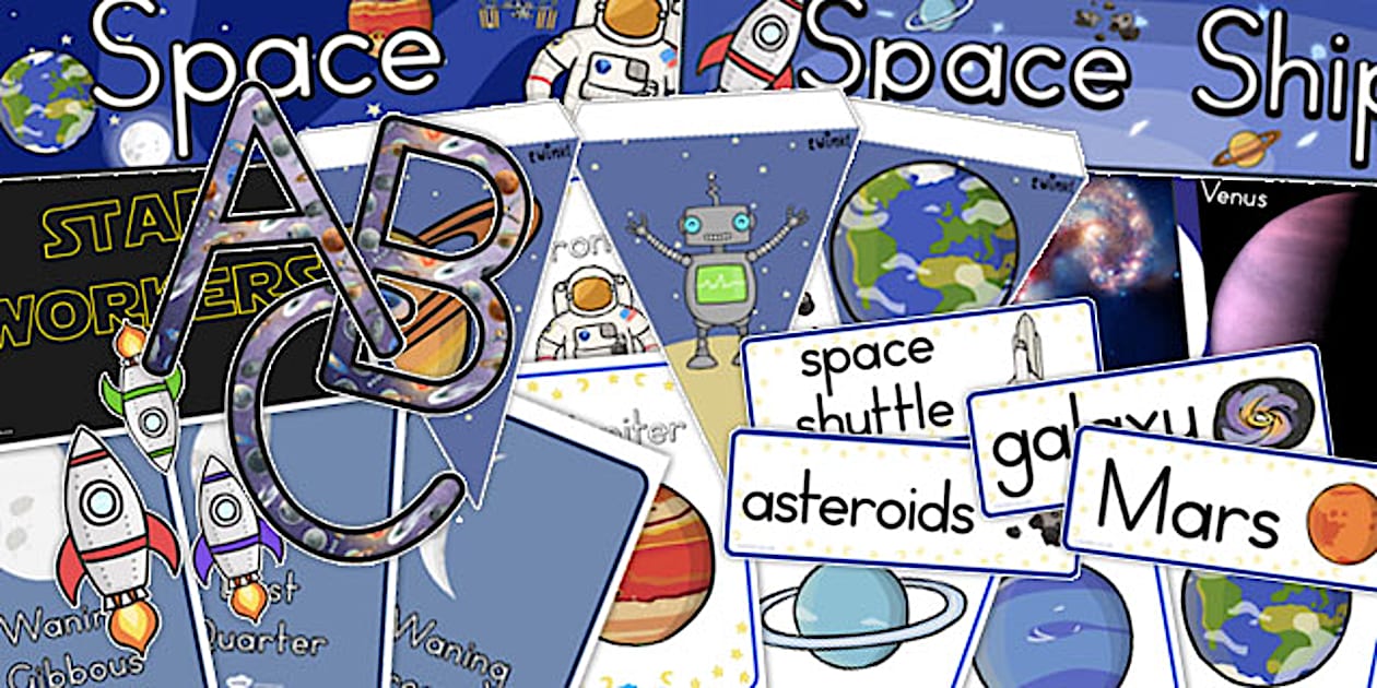 Space Topic Display Pack (Teacher-Made) - Twinkl