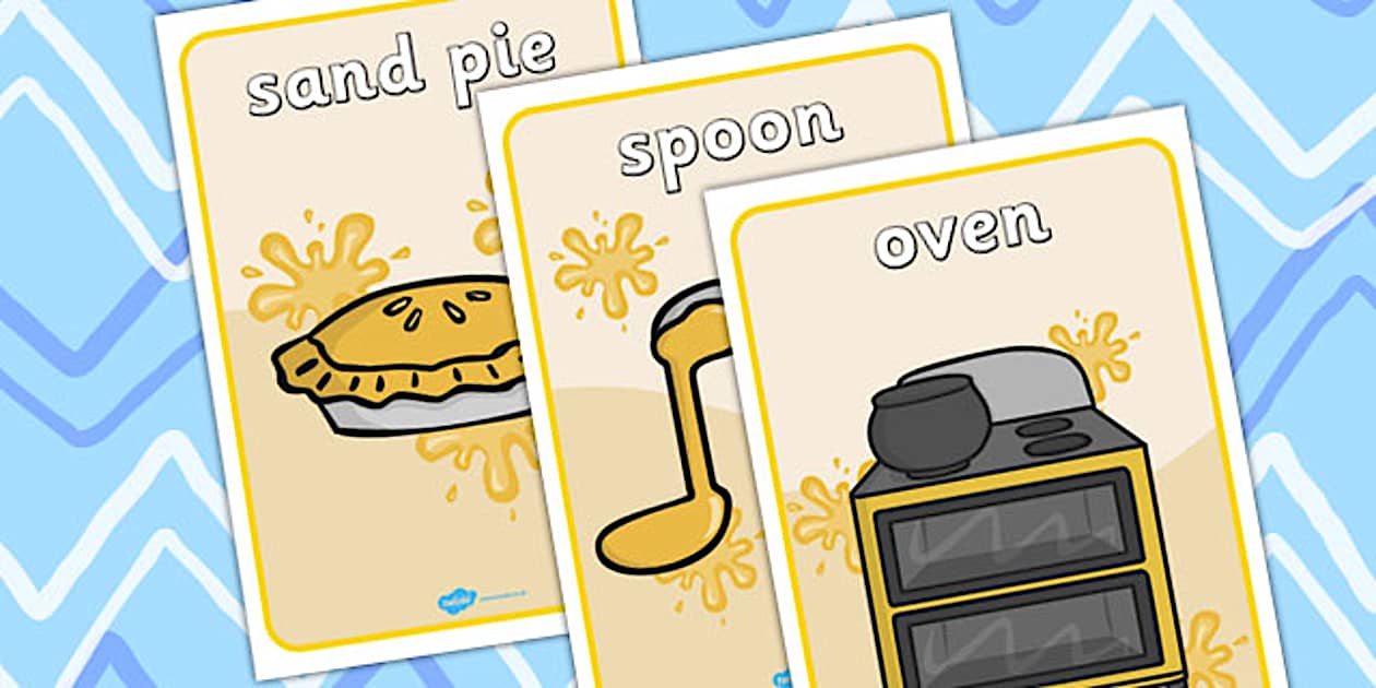 Sand Kitchen Role Play Posters (teacher made) - Twinkl