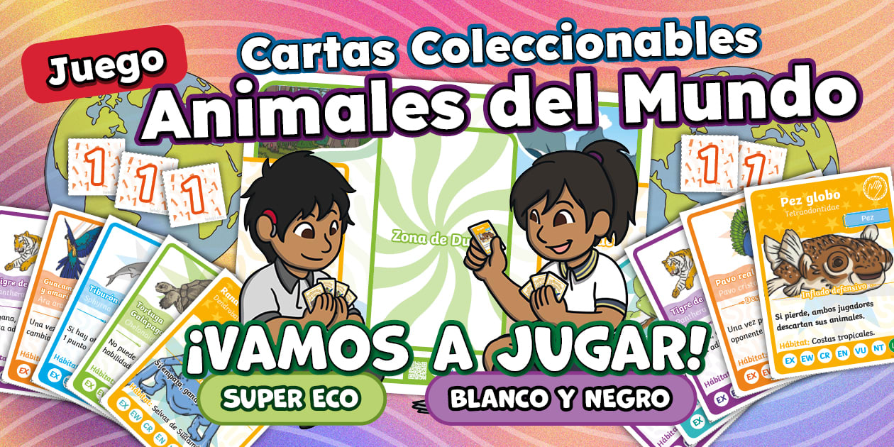 Juego | Cartas Coleccionables | Animales del Mundo