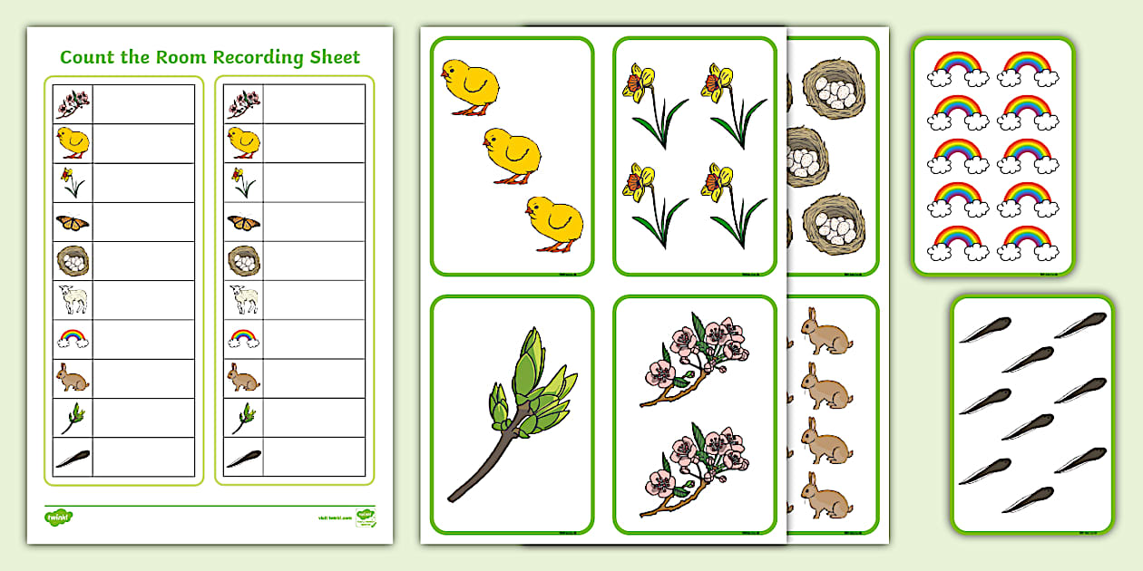 👉 Count the Room 1-10: Spring Activity Pack - Twinkl
