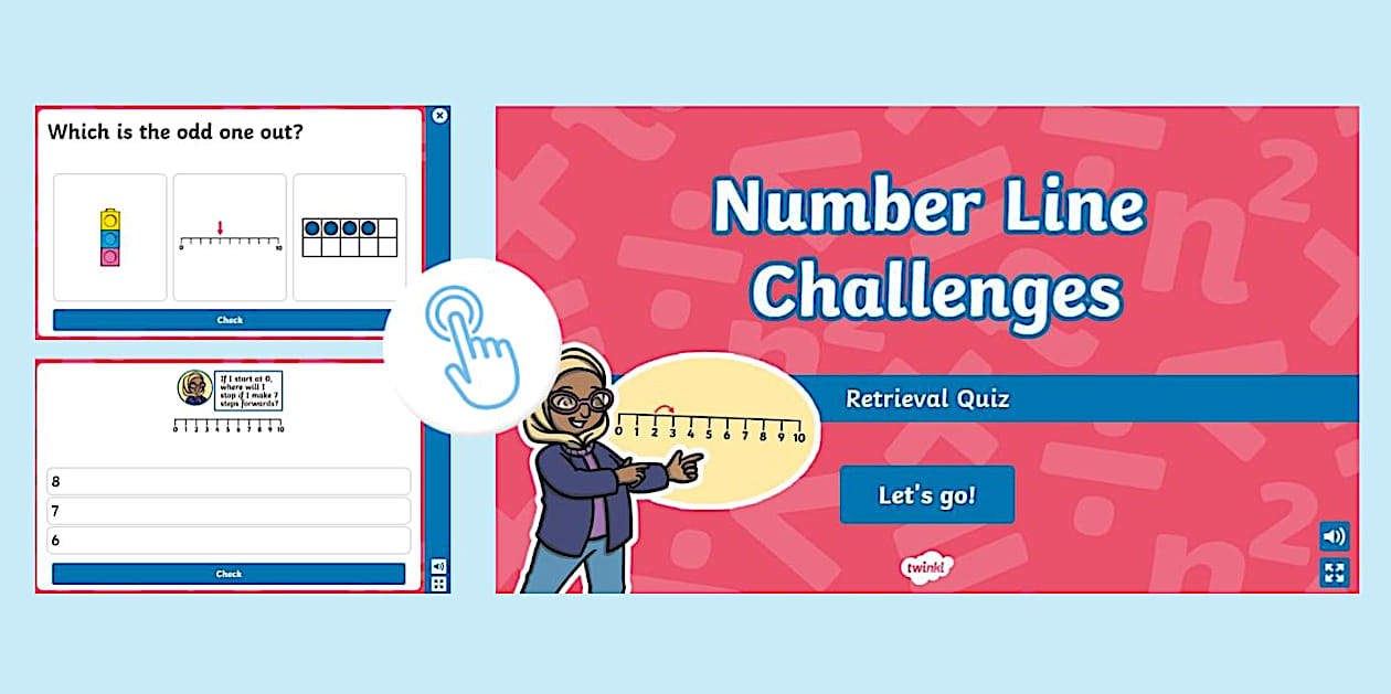 👉 Retrieval Practice: Number Line Challenges Maths Interactive Quiz
