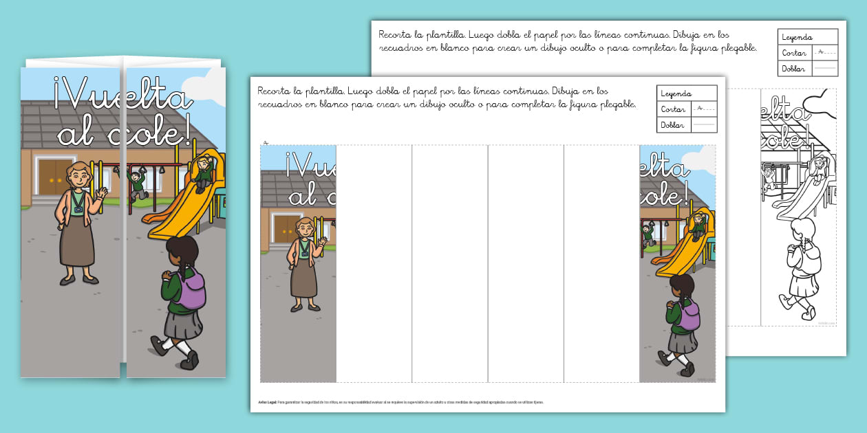 Foldable: ¡Vuelta al cole! (professor feito) - Twinkl