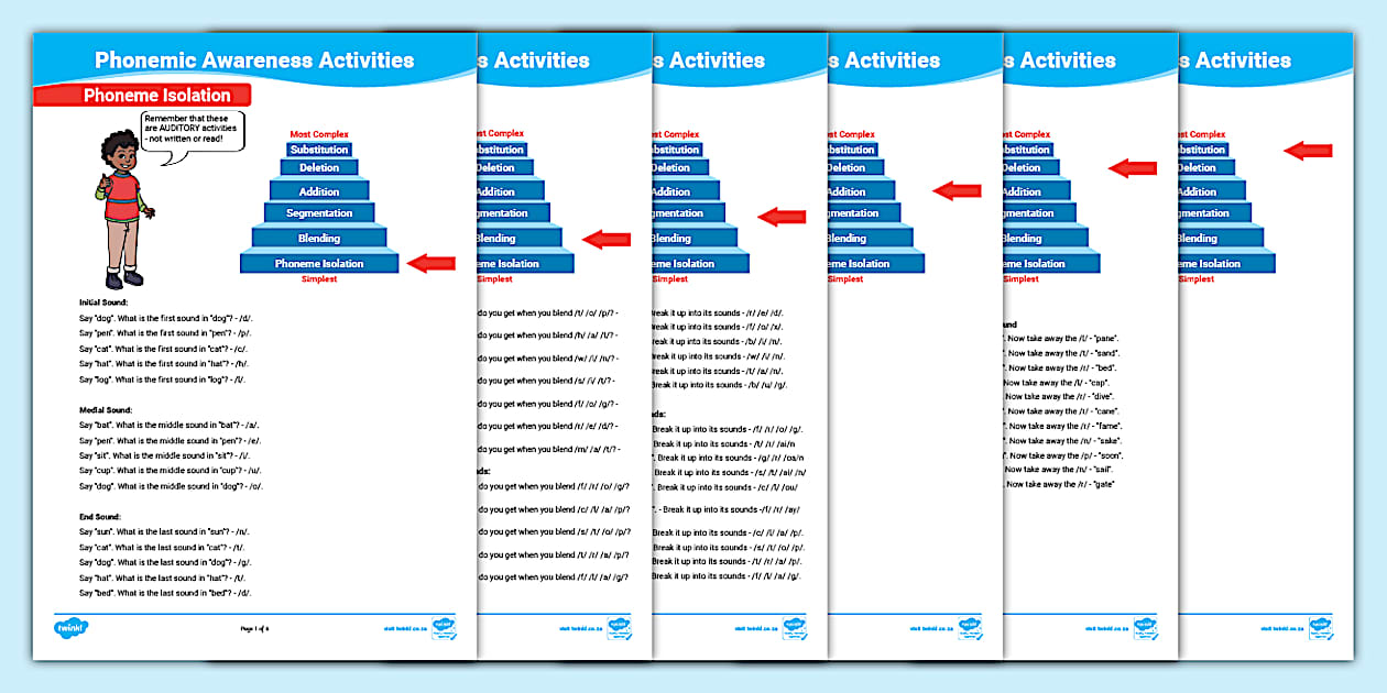 FREE! - Phonemic Awareness Activities (teacher made)