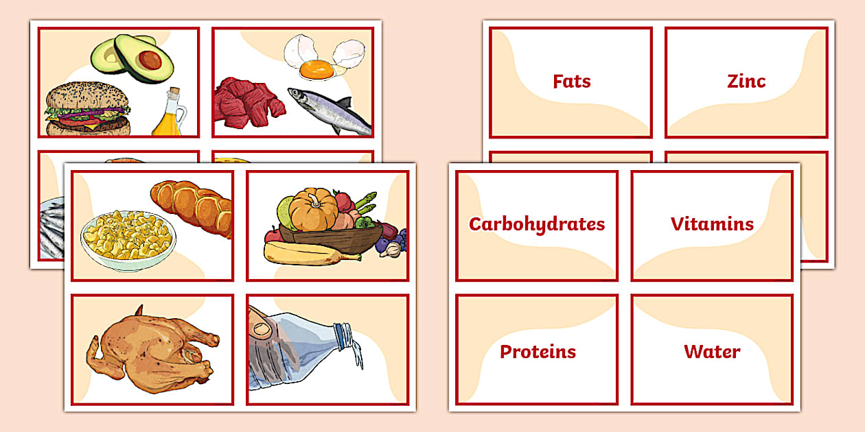 Matching Cards: Food and Health (teacher made) - Twinkl
