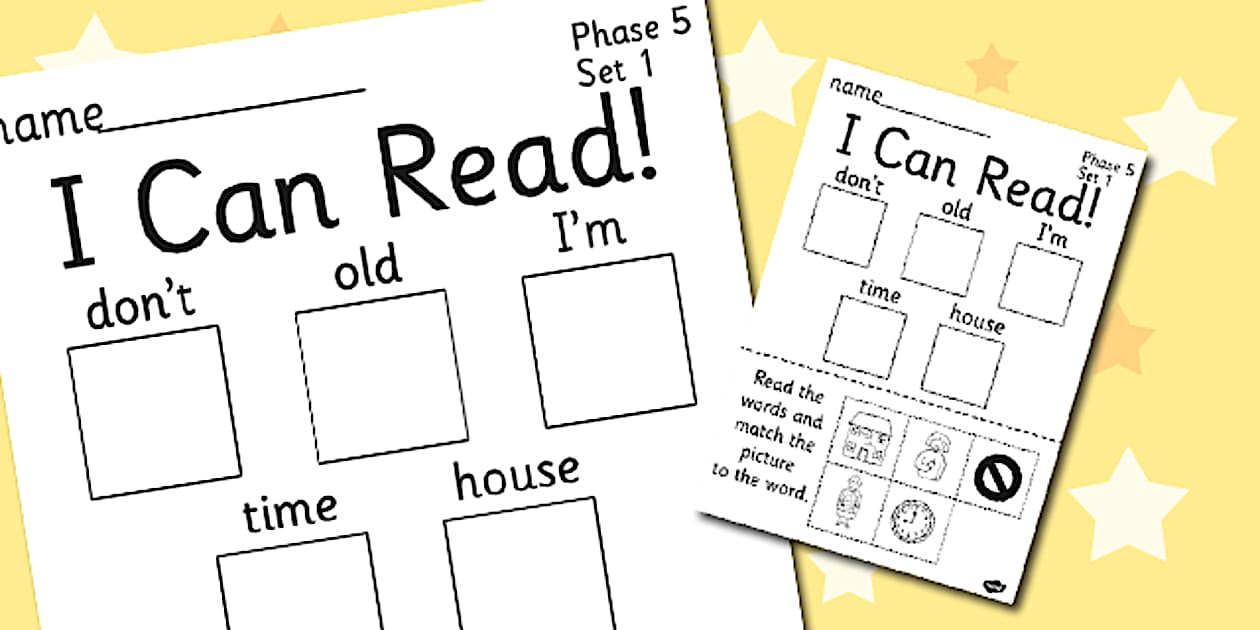 Cursive I Can Read Phase 5 Set 1 Words Worksheet - Twinkl