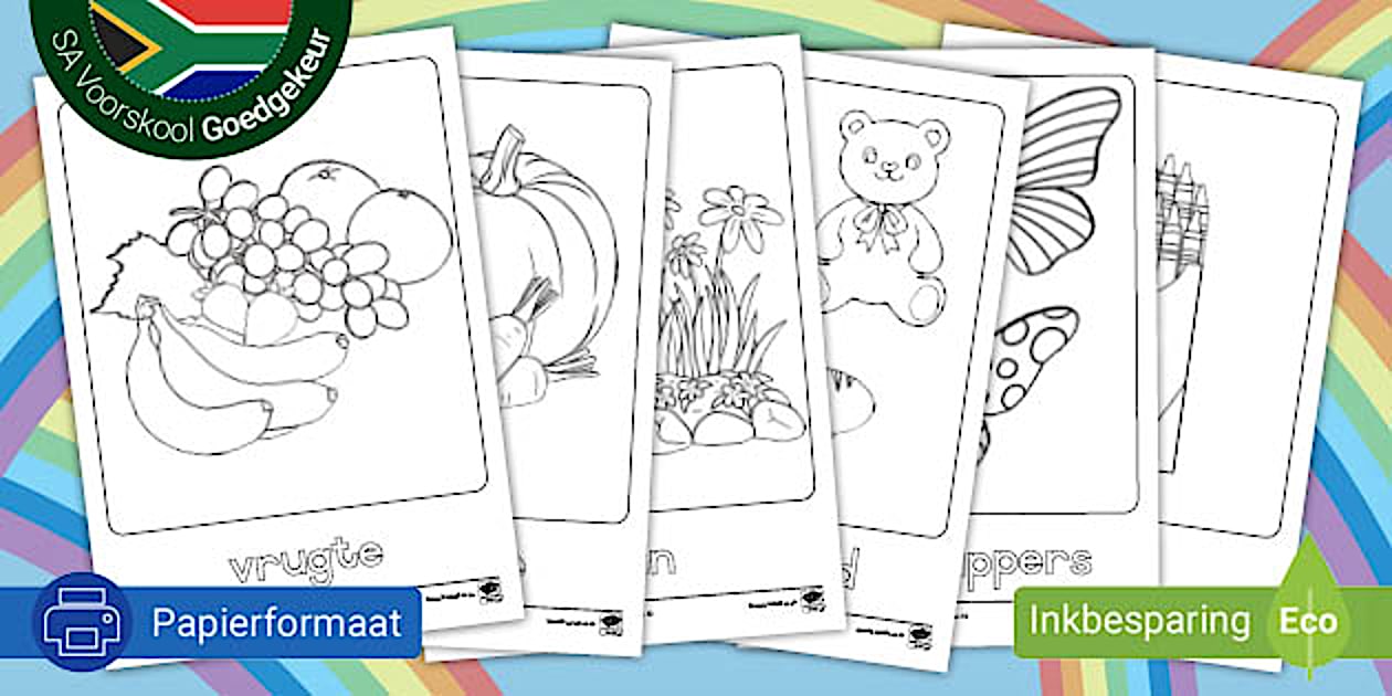 Kleure: Inkleurbladsye (teacher made) - Twinkl