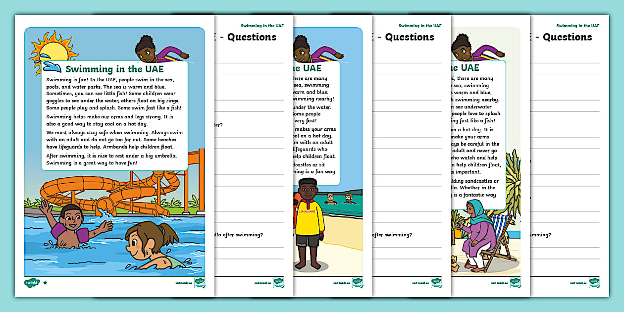 Swimming in the UAE Differentiated Reading Comprehension