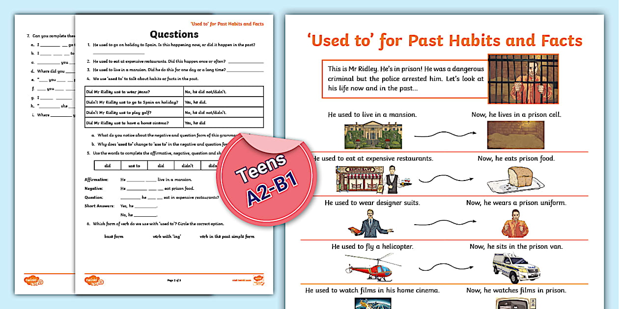 👉 ‘I Used to’ Questions | ESL Resources | Twinkl ESL