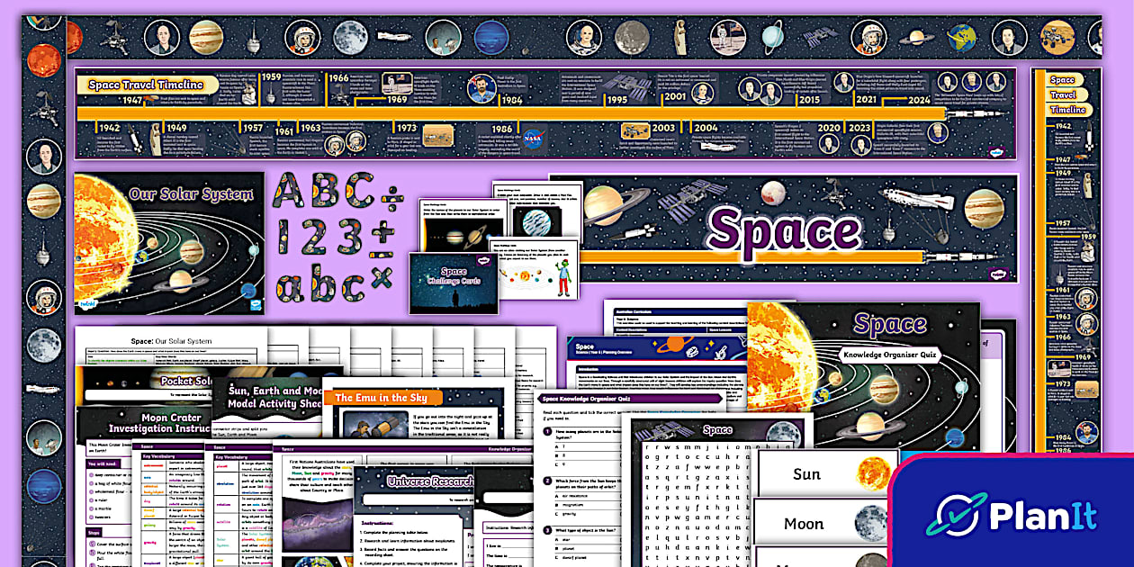 Year 6 Science Space Unit Pack - PlanIt Aus Twinkl - Twinkl