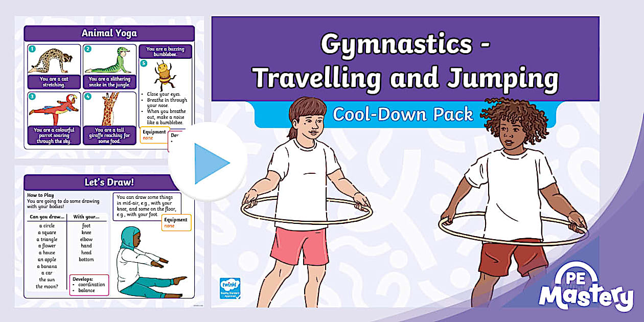 PE Mastery Y1 Gymnastics Travelling Jumping Cool-Down Pack