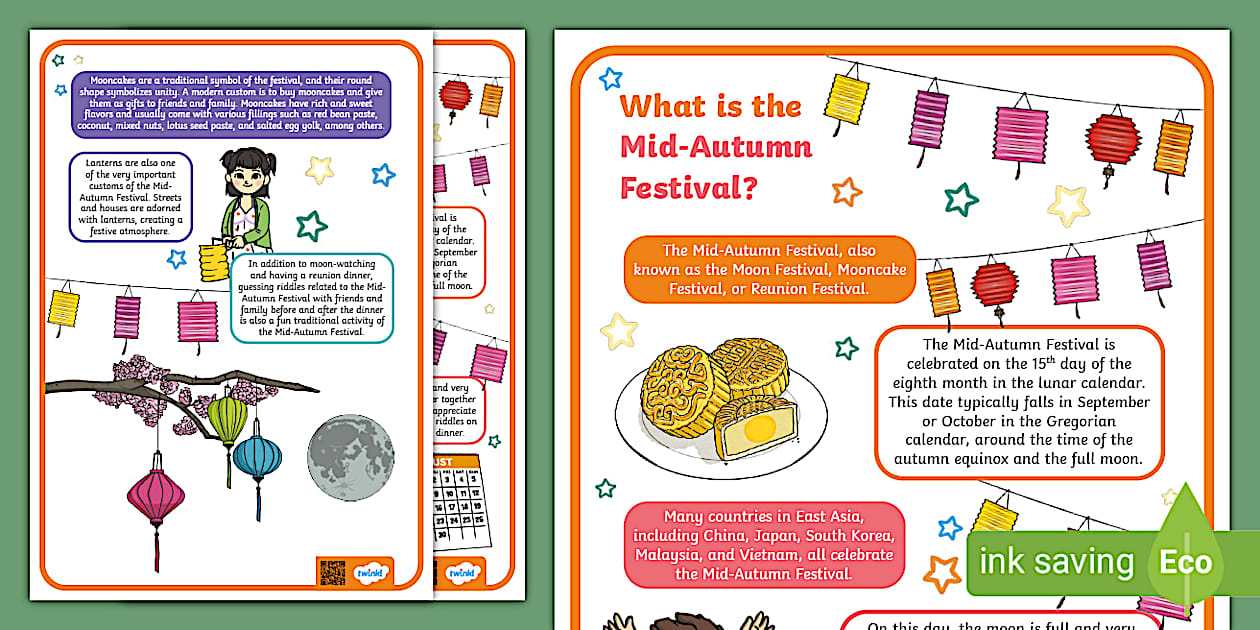 *About the Mid-Autumn Festival - Display Poster*