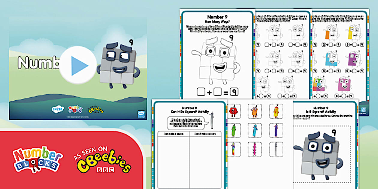 👉 Numberblocks: Number Nine Is It Square? Resource Pack