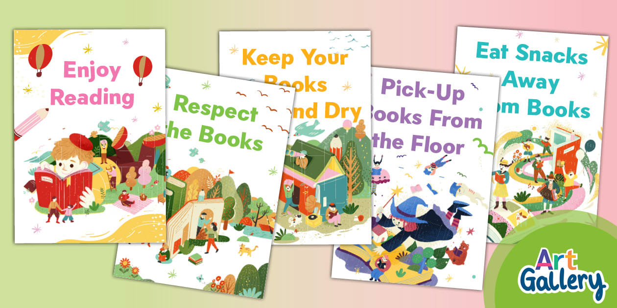 Reading Rules Posters (teacher made) - Twinkl