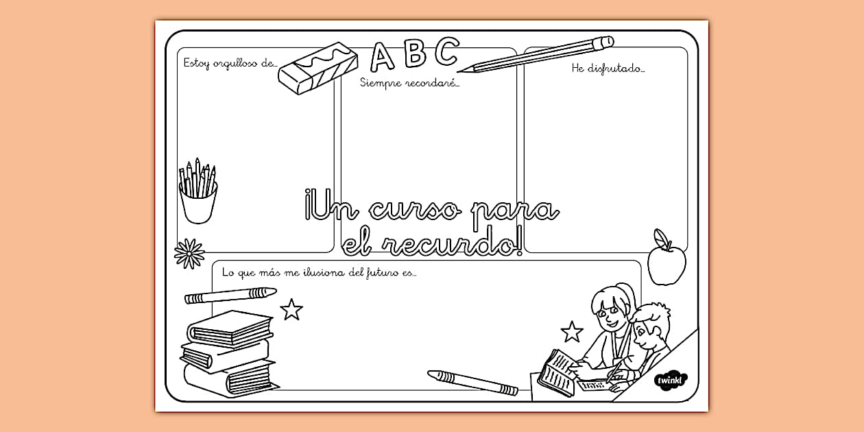 * NEW * Ficha de actividad: Reflexión de fin de curso