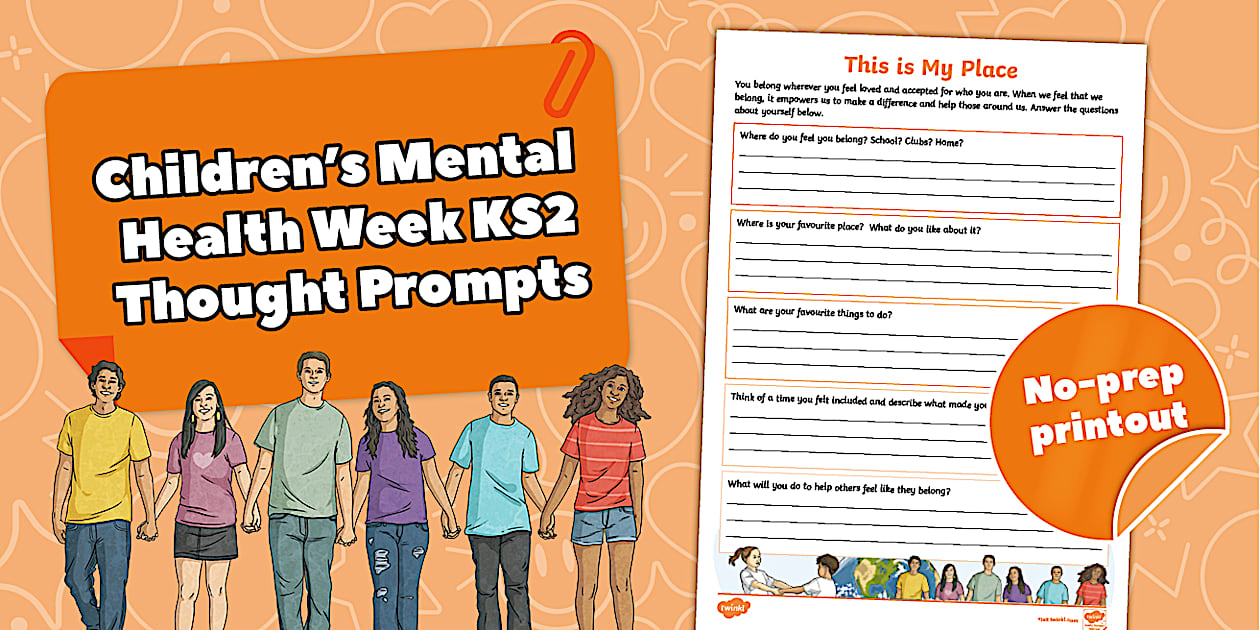 Children's Mental Health Week KS2 Thought Prompts