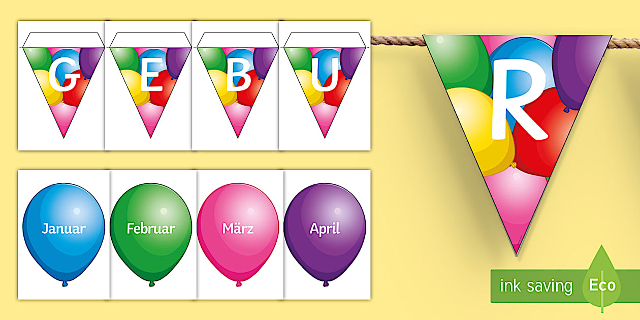Balloon Themed Birthday Display Pack