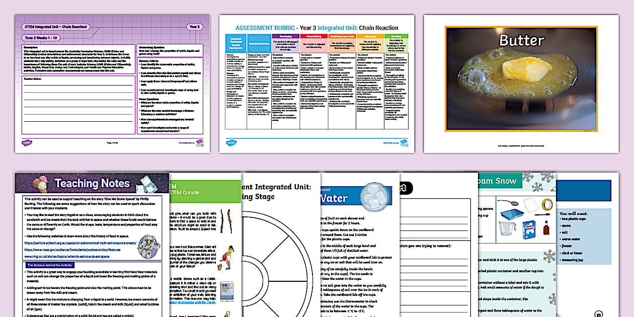 STEM IU Yr 3 Chain Reaction Wk 3-4 (Teacher-Made) - Twinkl