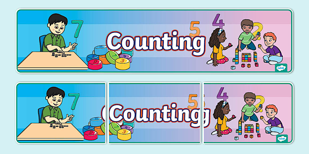 Counting Display Banner - KS1 - EYFS - Number - Maths