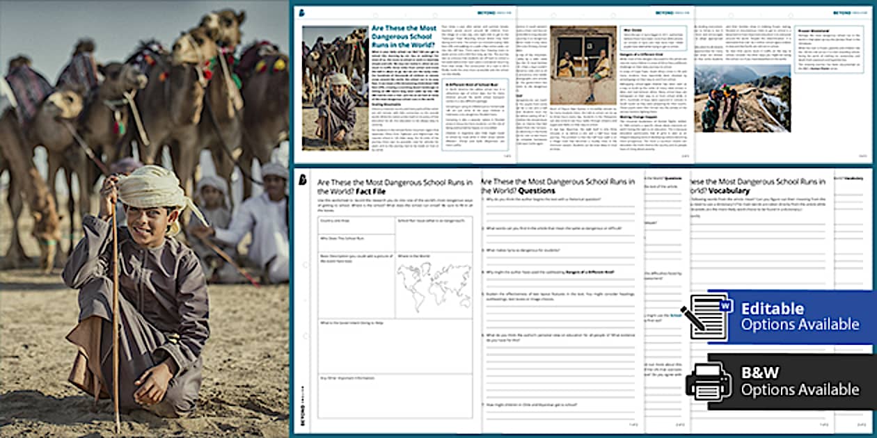 The Most Dangerous School Runs Reading Comprehension Beyond