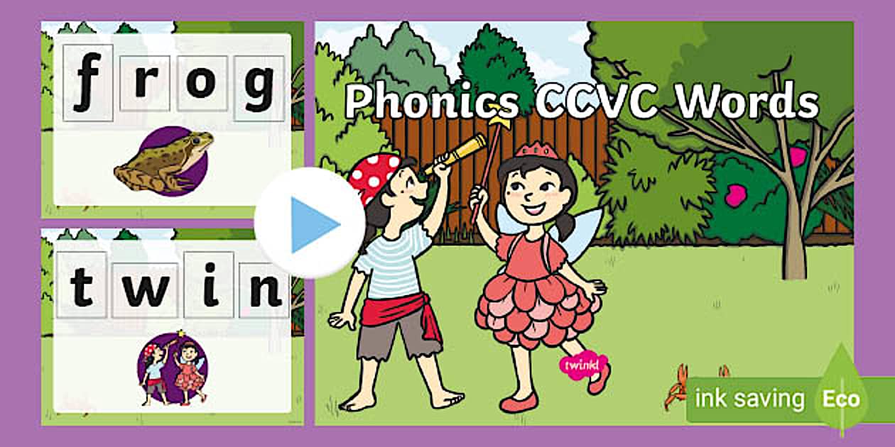 Phonics CCVC Words Blending PowerPoint (Teacher-Made)