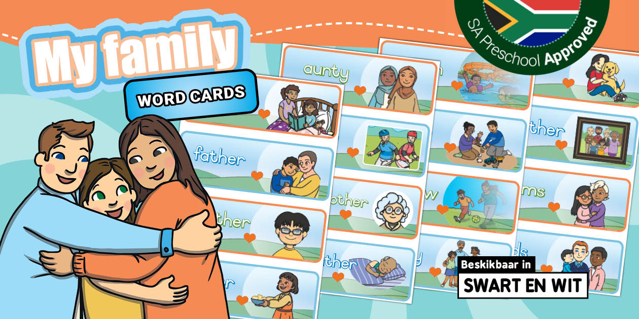 Preschool: My Family: Word Cards
