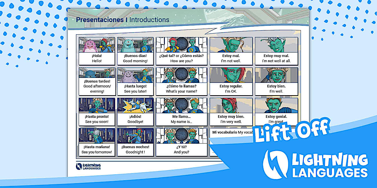 👉 Spanish Introductions Knowledge Organiser - Twinkl