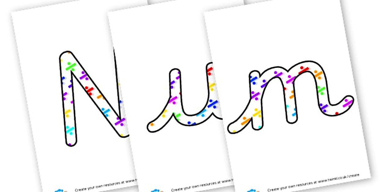 Numeracy Display Lettering - Classroom Management - Twinkl