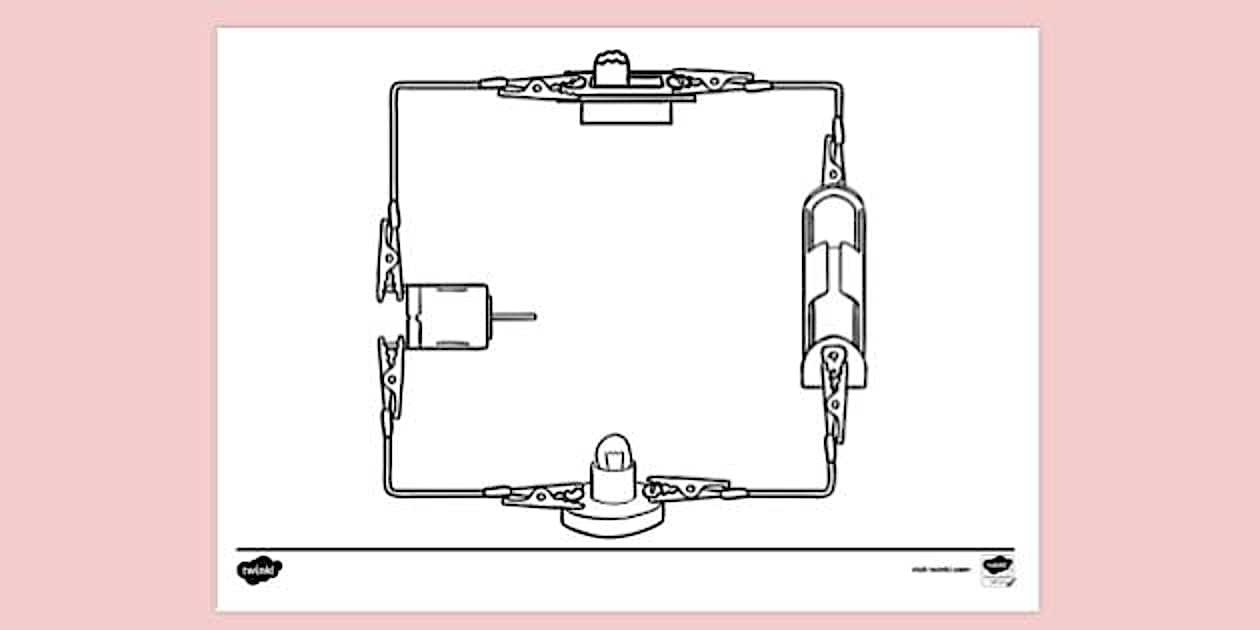 Complete Circuit Switch Off Colouring Sheet (teacher made)