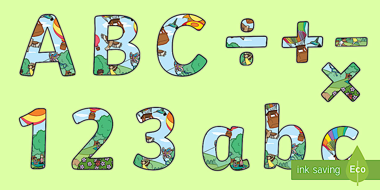 Outdoor Learning - display lettering (Teacher-Made) - Twinkl