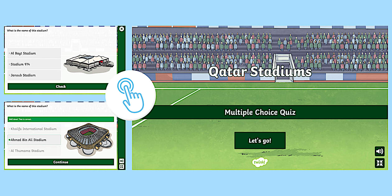Stadiums of Qatar Multiple Choice Quiz - Twinkl