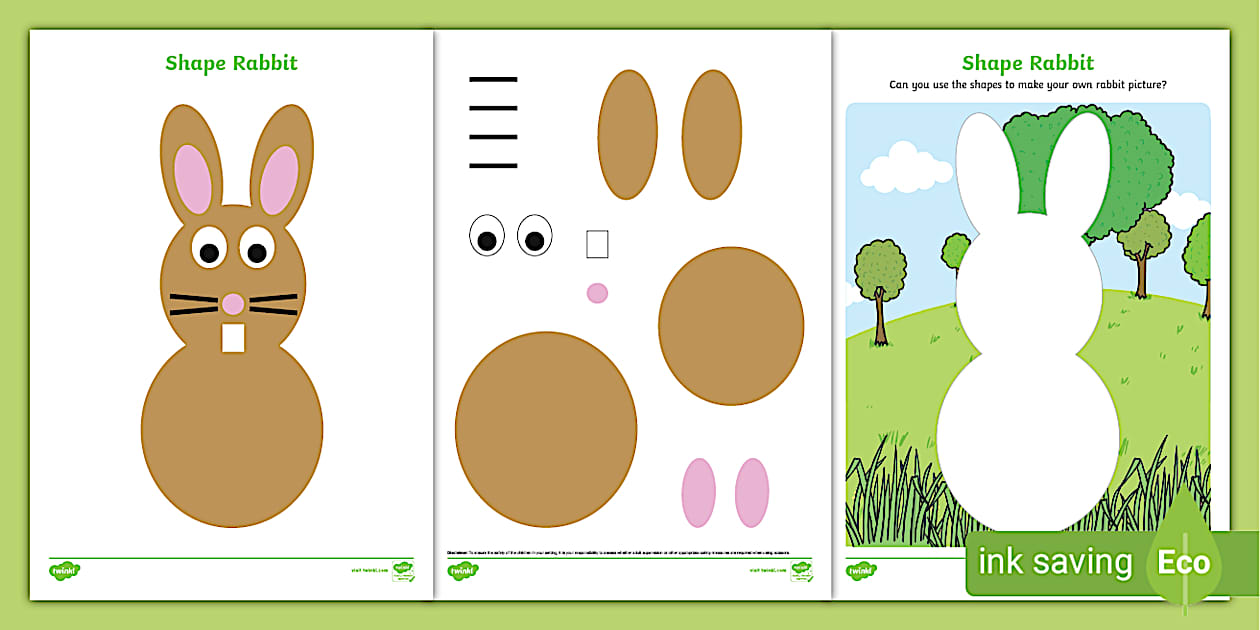 Funny Easter Bunny Image | Cutting Skills Worksheet - Twinkl