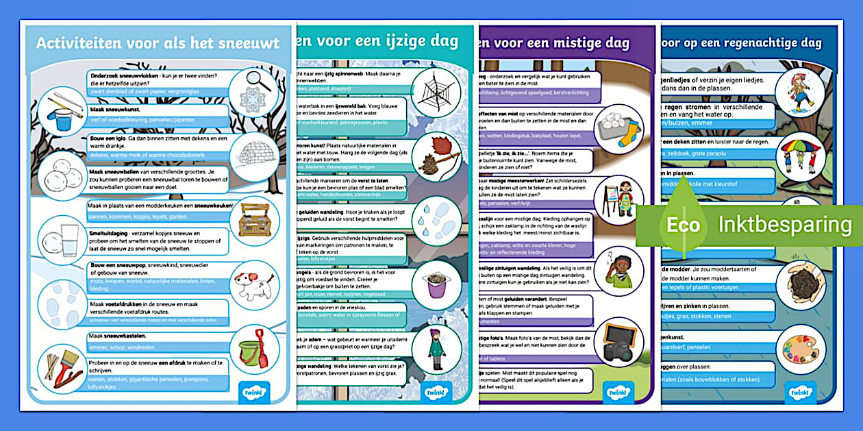 Buiten Leren: Activiteiten Voor Verschillende Soorten Weertypes