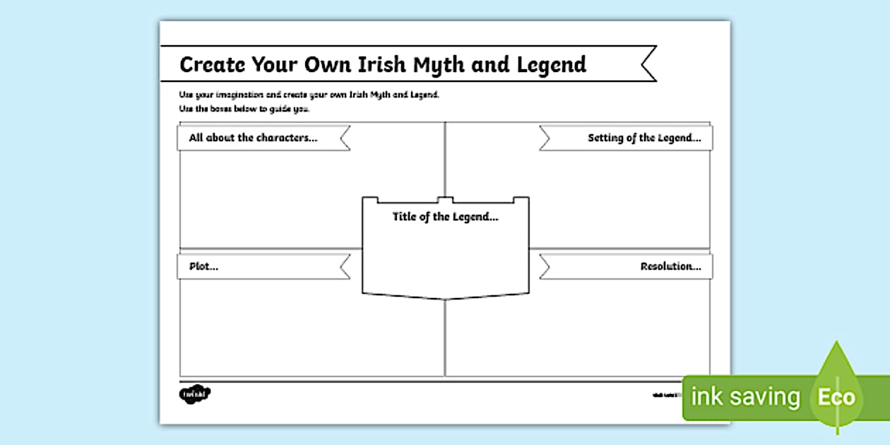 Create Your Own Irish Myth - Twinkl Ireland Resources