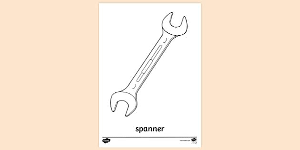 Spanner Colouring Sheet | Colouring Sheets (Teacher-Made)