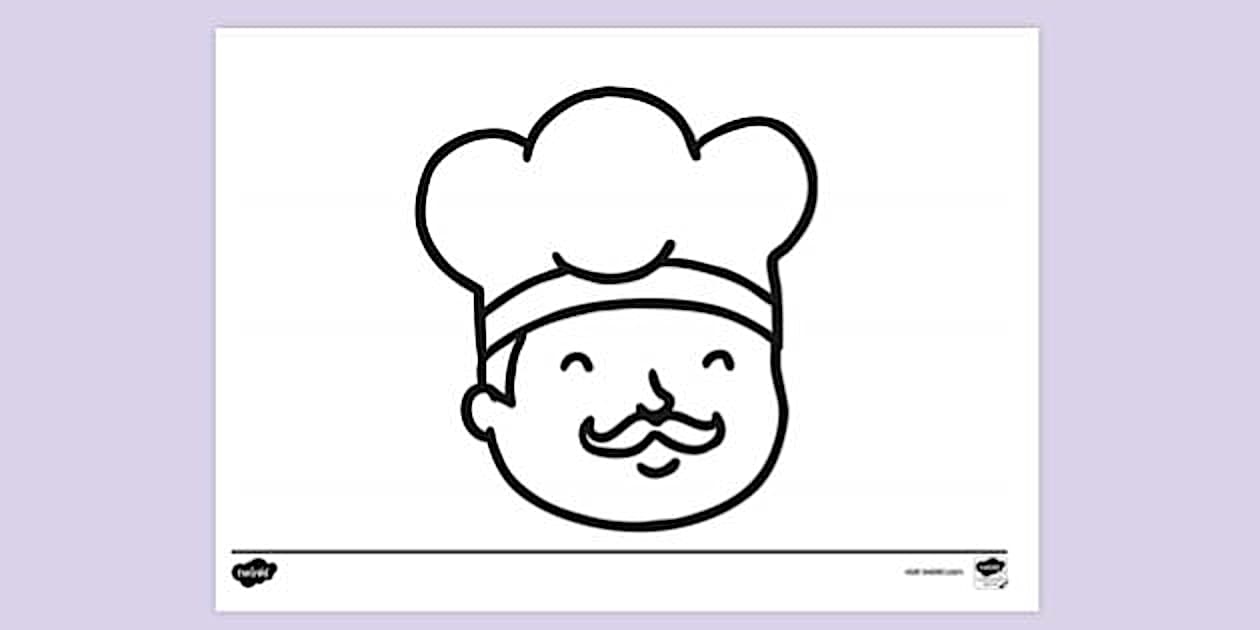 Chef Hat Colouring Sheet | Colouring Pages (teacher made)