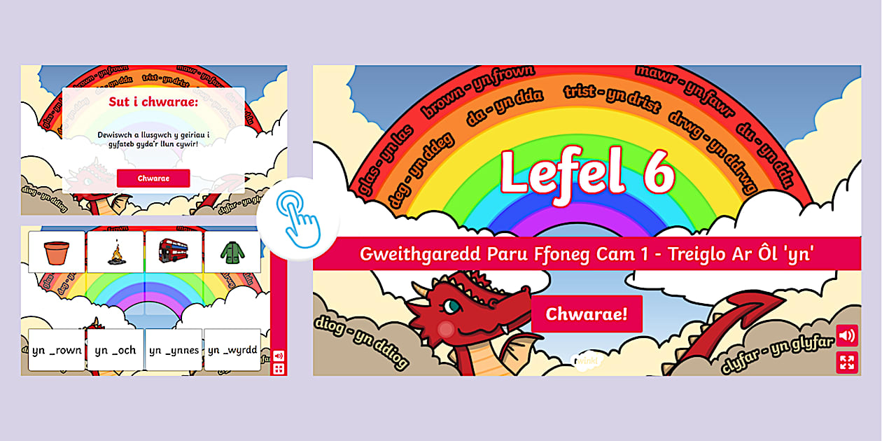 Geiriau Ffoneg: Cam 1 - Lefel 6 - Treiglo Ar Ôl 'yn'