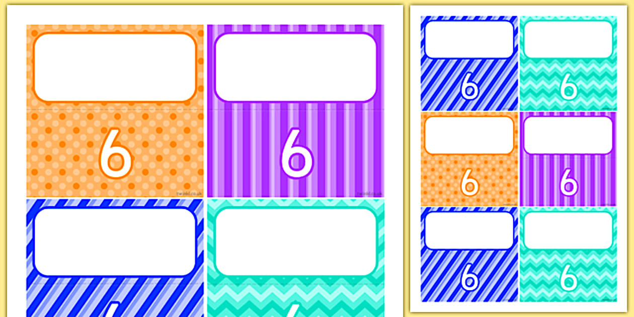 Editable 6th Birthday Party Place Names (teacher made)