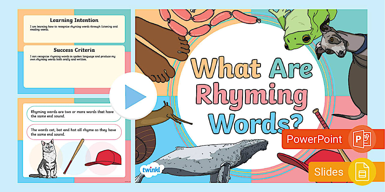 Rhyming Words Presentation | F-2 English | Twinkl - Twinkl