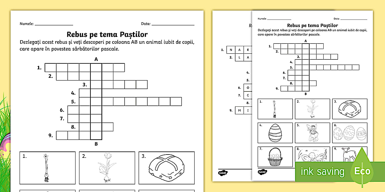 Sărbătoarea Paștelui Rebus - Twinkl