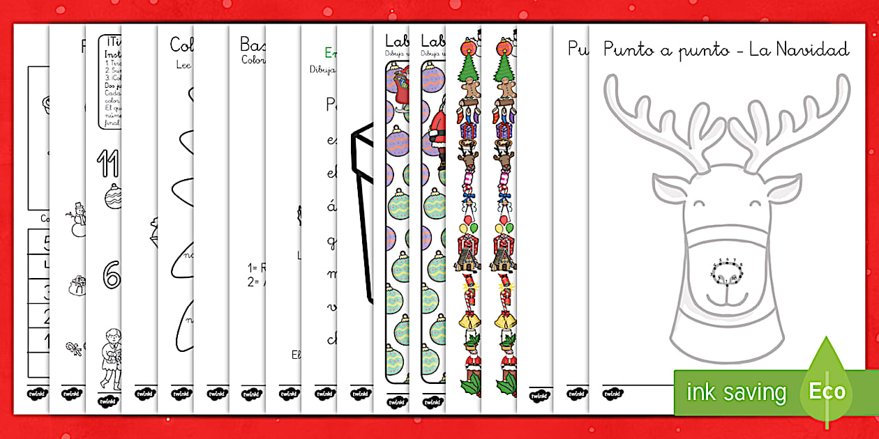 Fichas de Navidad: Infantil - Adornos navideños - Twinkl