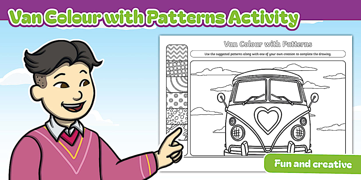 Van Colour with Patterns Activity